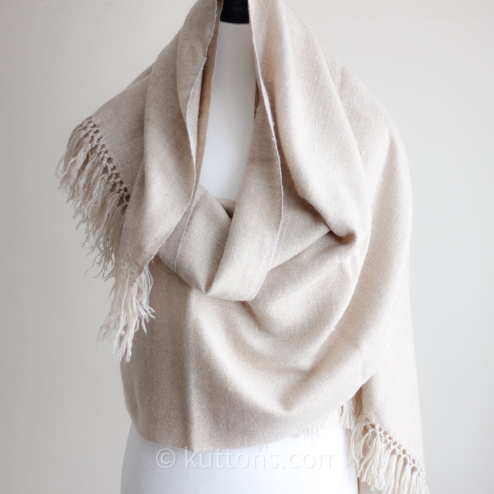 100% Pure Pashmina Cashmere Shawl Wrap - Handspun & Handwoven in Ladakh ...