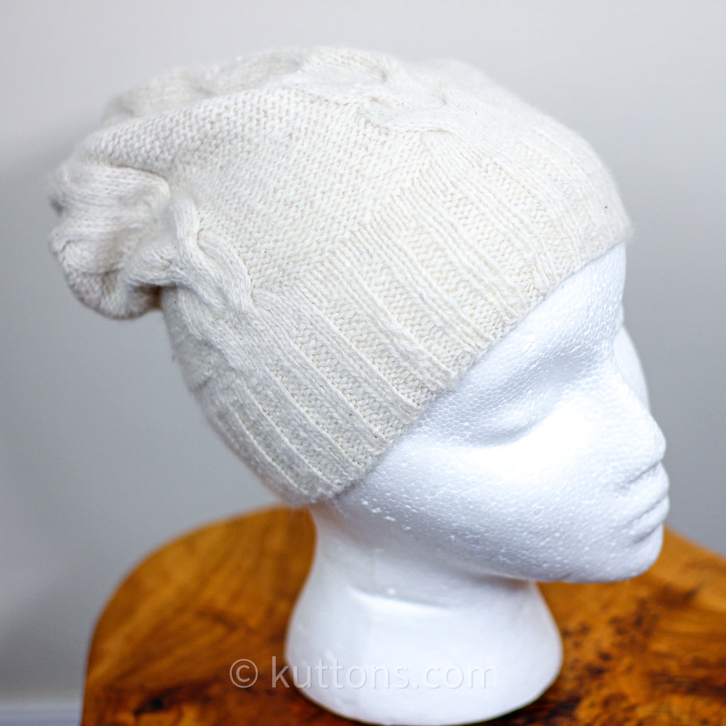100% Pure Cashmere Beanie - Handknit Pashmina Cashmere Hat from Ladakh ...